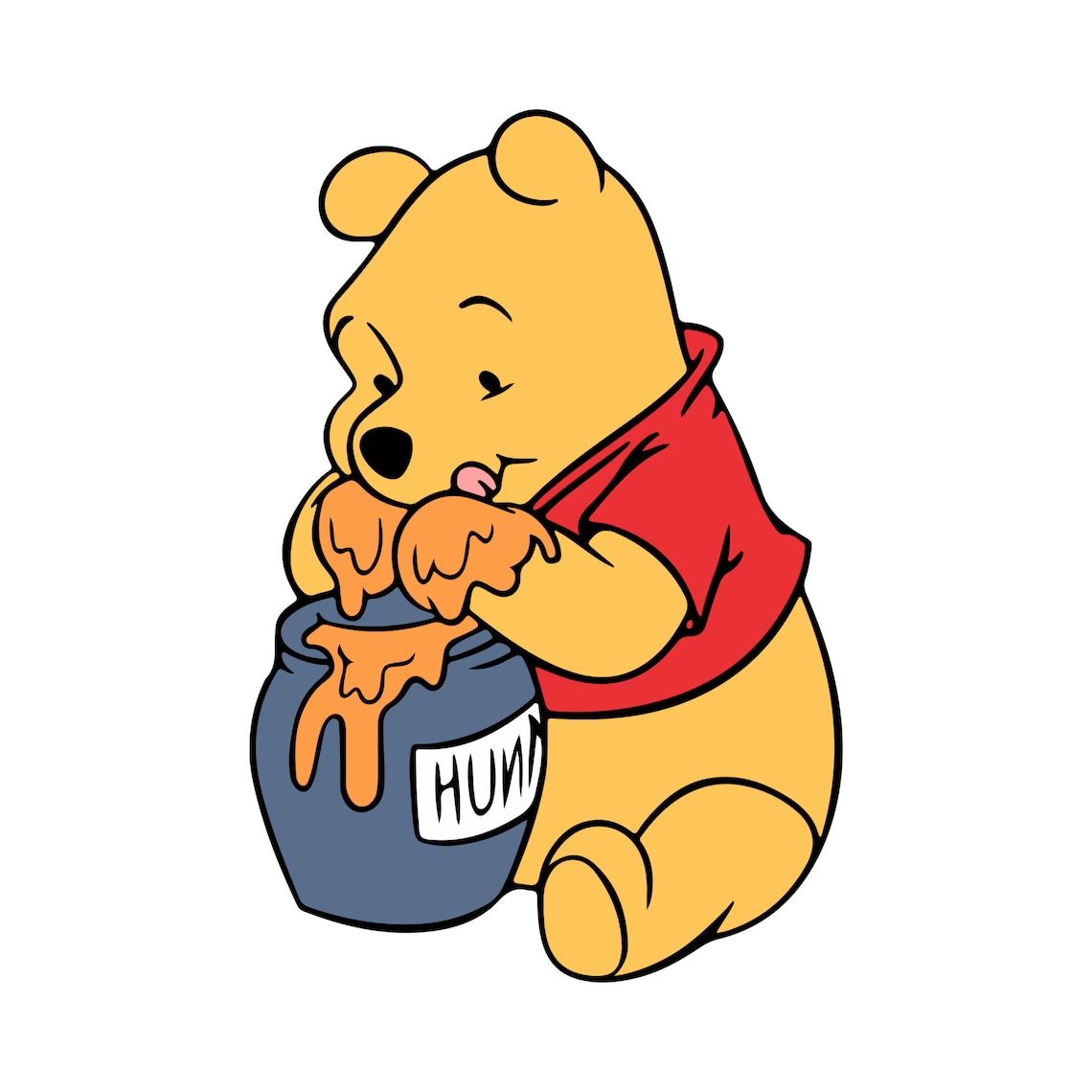 Instant Download Winnie The Pooh Svg Pooh Svg Pooh Bear Svg Etsy