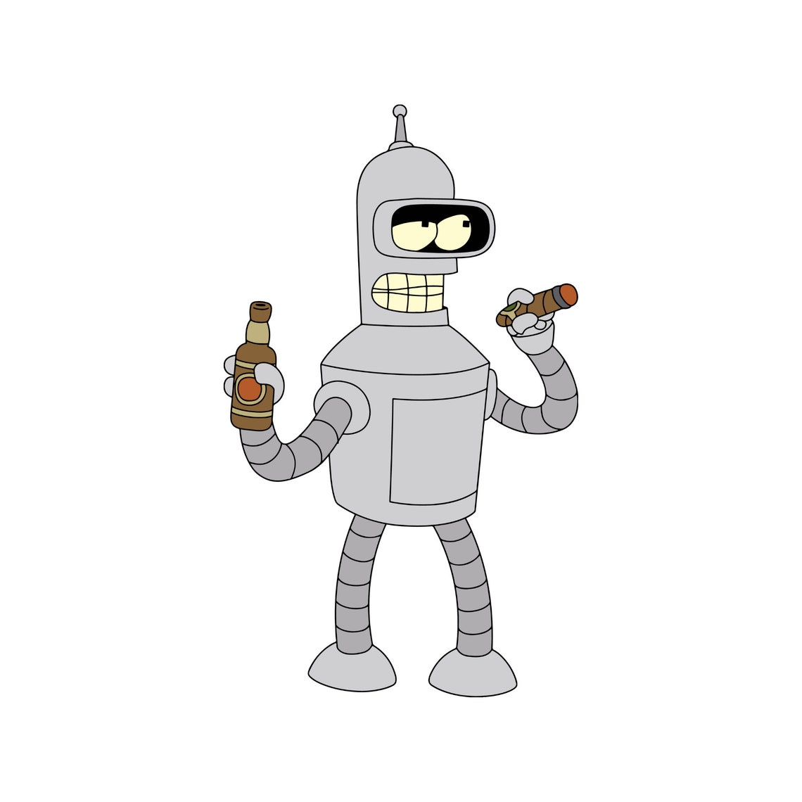 Instant Download Bender Bender Svg Futurama Futurama Svg - Etsy