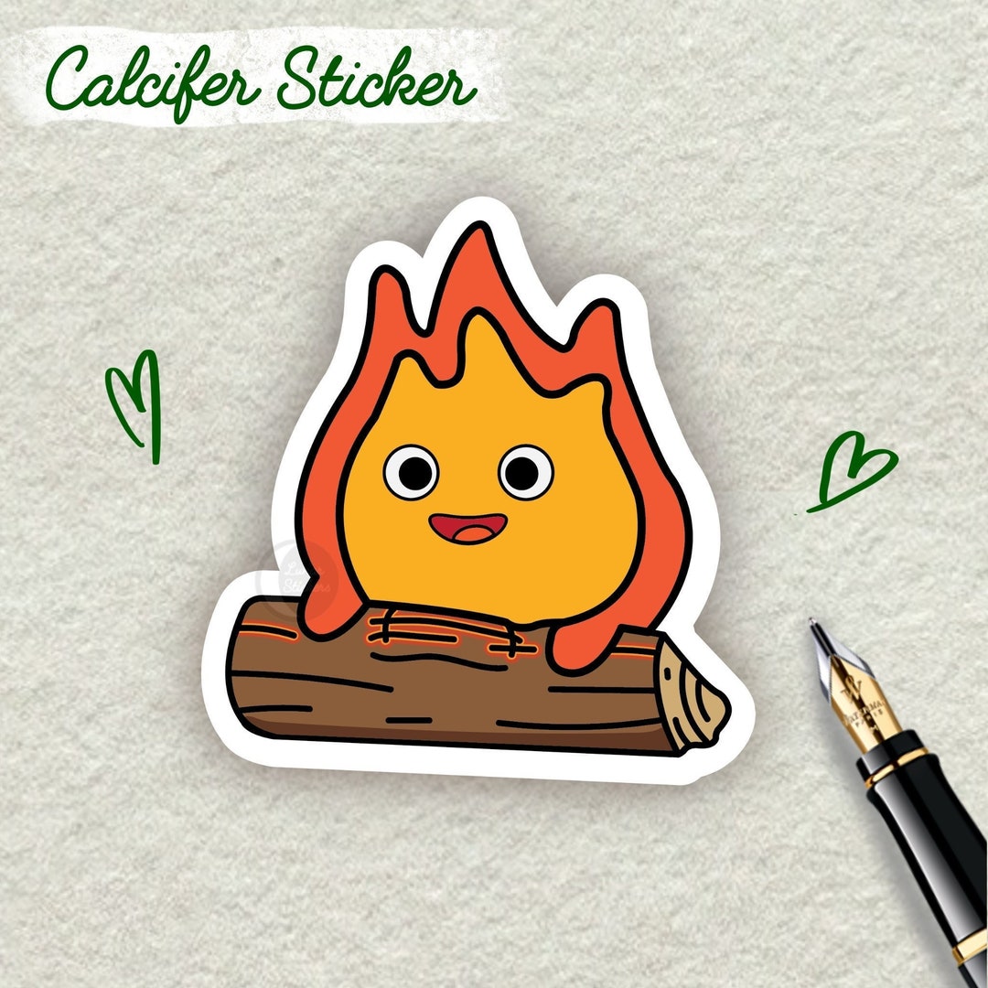 Calcifer Sticker Waterproof | Ghibli Sticker | Howl's Moving Castle ...