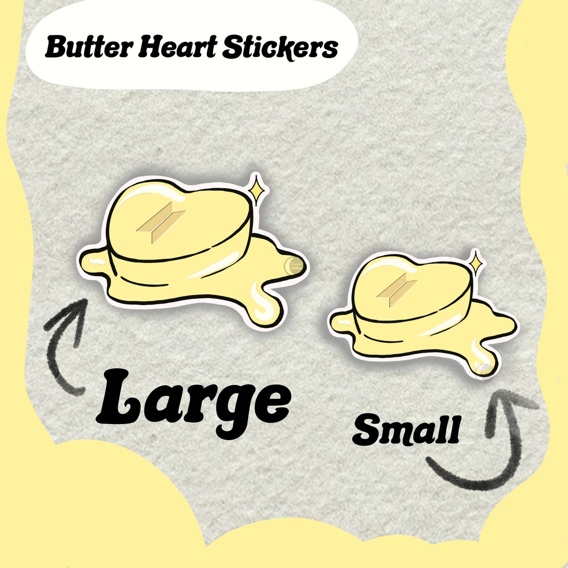 BTS Butter Waterproof Stickers | Butter Logo Sticker | Smooth Like ...