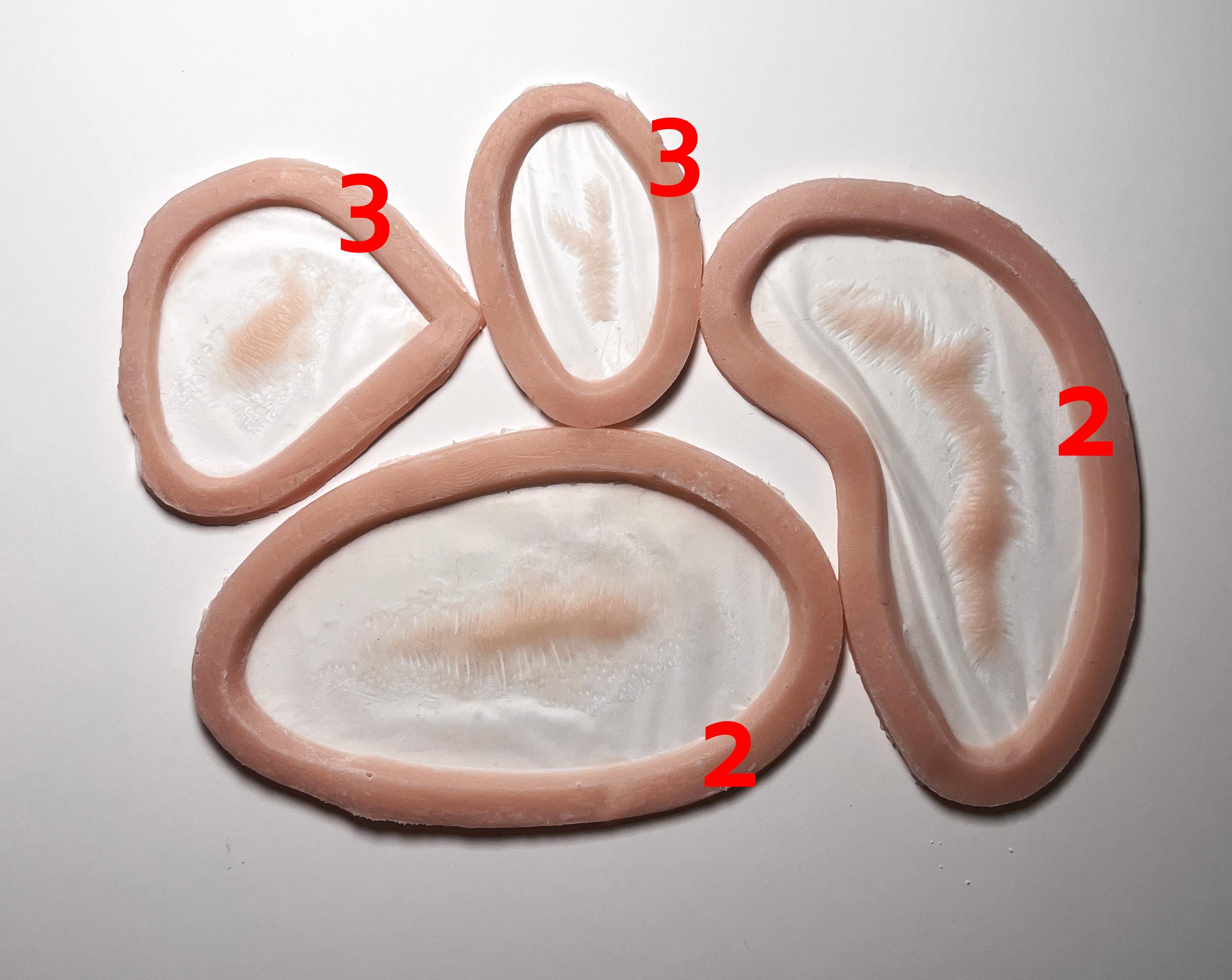 Pack of 10 SCARS Prosthetics. to Be Applied on a Flat Surface ...