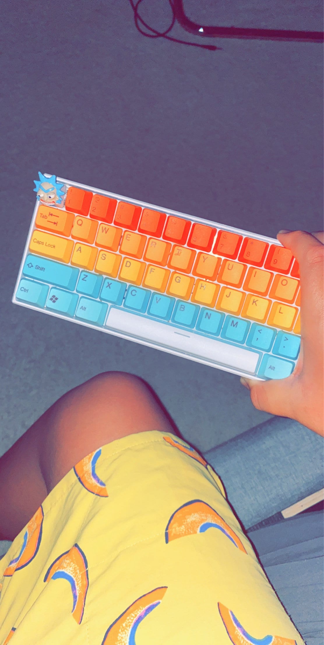 Custom Anne Pro 2 Keyboard With Tai Hao Hawaiian Keycaps, and Custom ...
