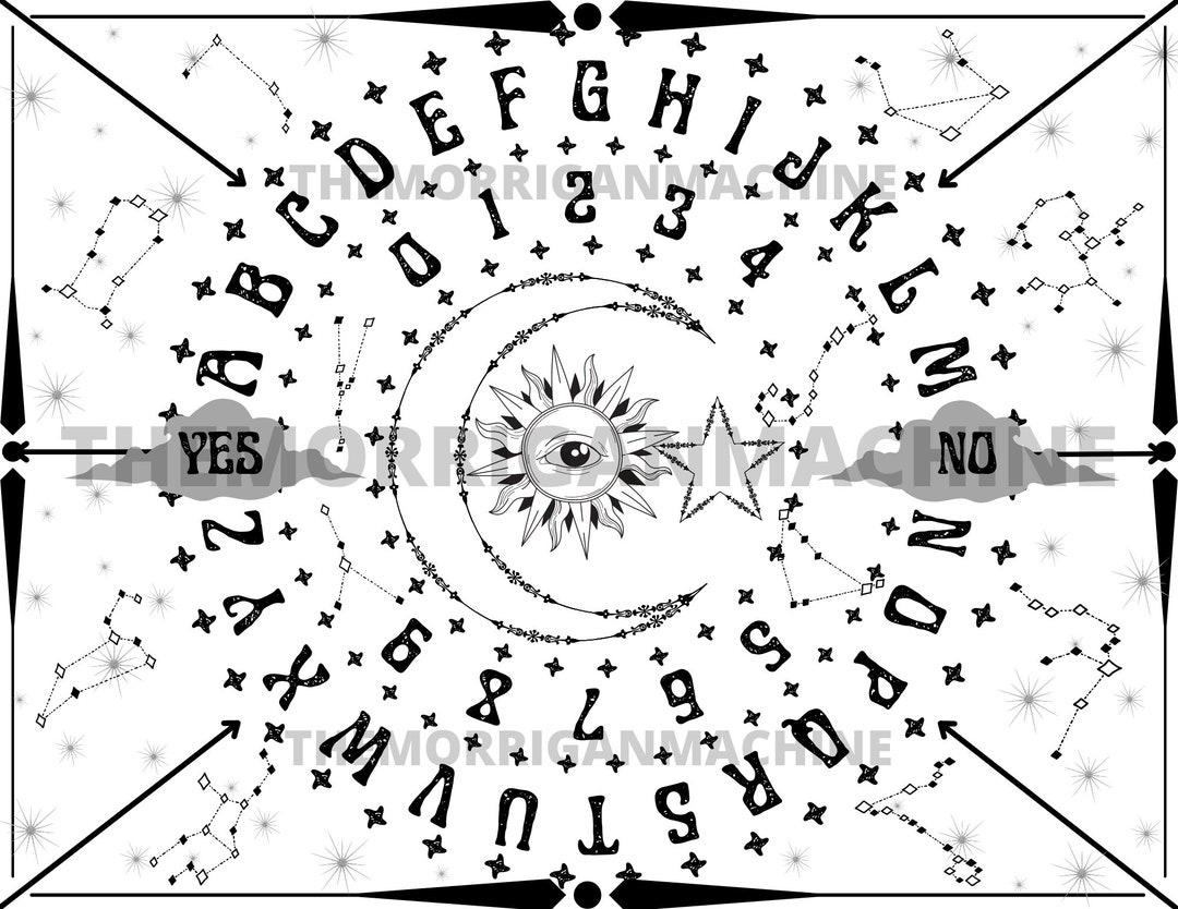 Zodiac Celestial Printable Spirit Board for Pendulum or Planchette - Etsy
