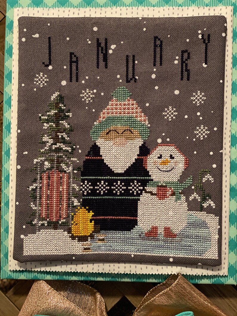 January Gnome Cross Stitch PDF Pattern - Etsy