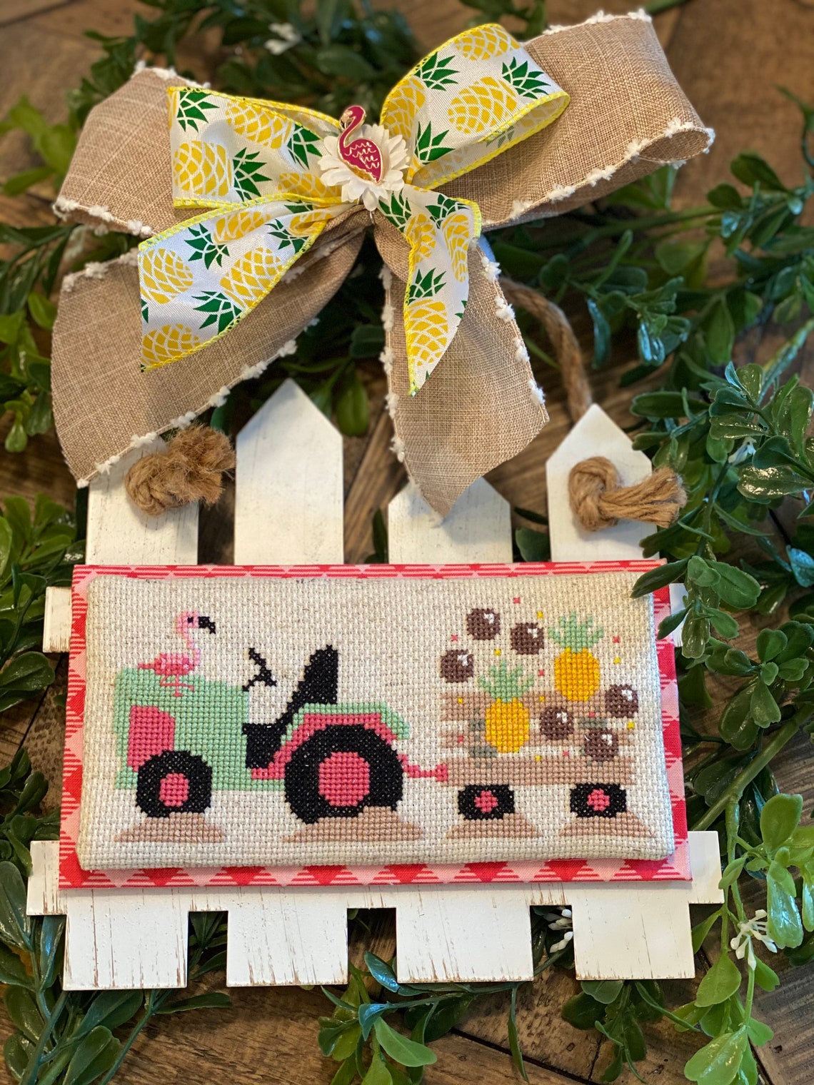 June Tractor Cross Stitch PDF Pattern - Etsy