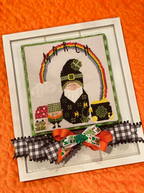 March Gnome Cross Stitch PDF Pattern | Etsy