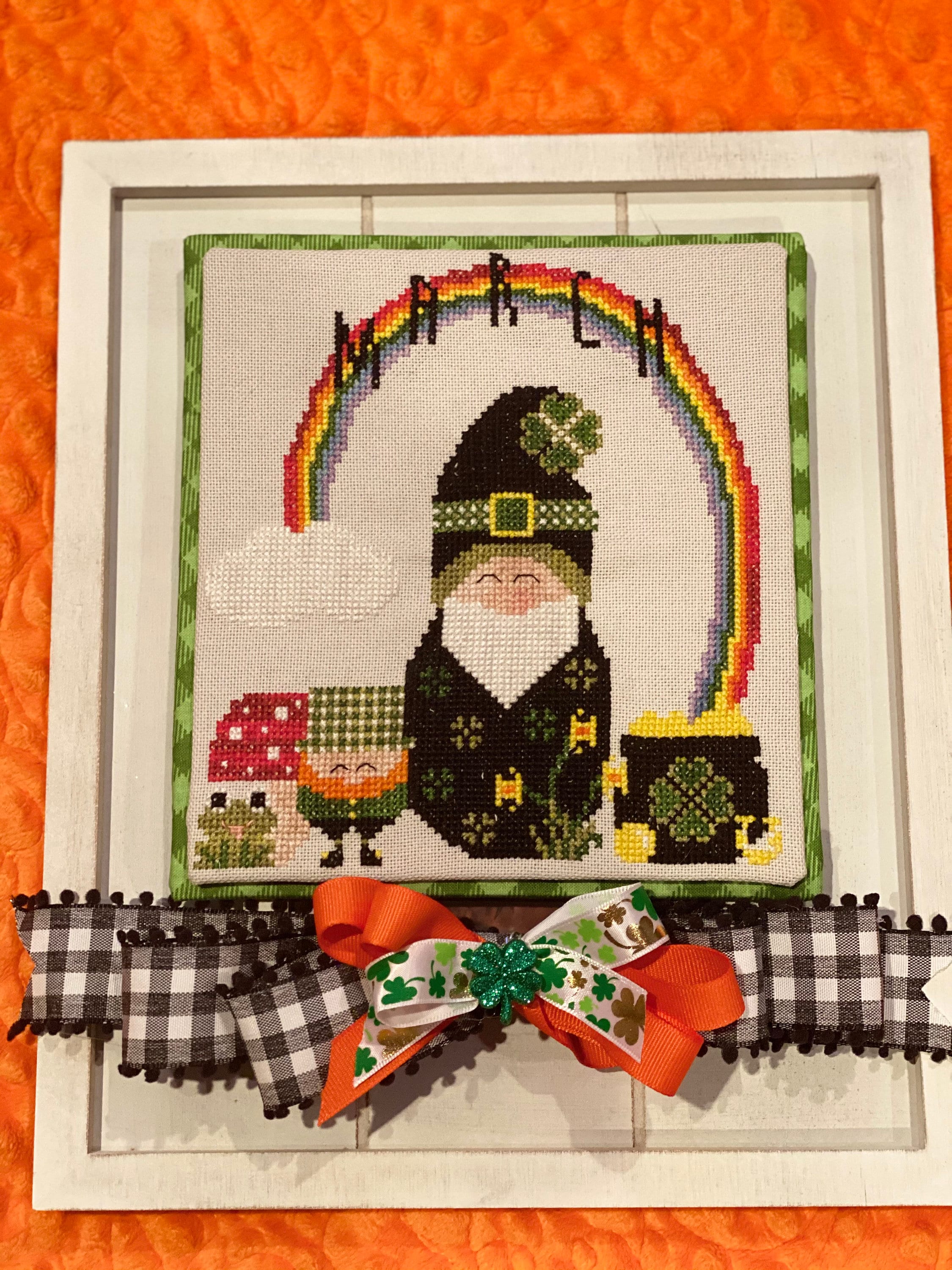 March Gnome Cross Stitch PDF Pattern - Etsy