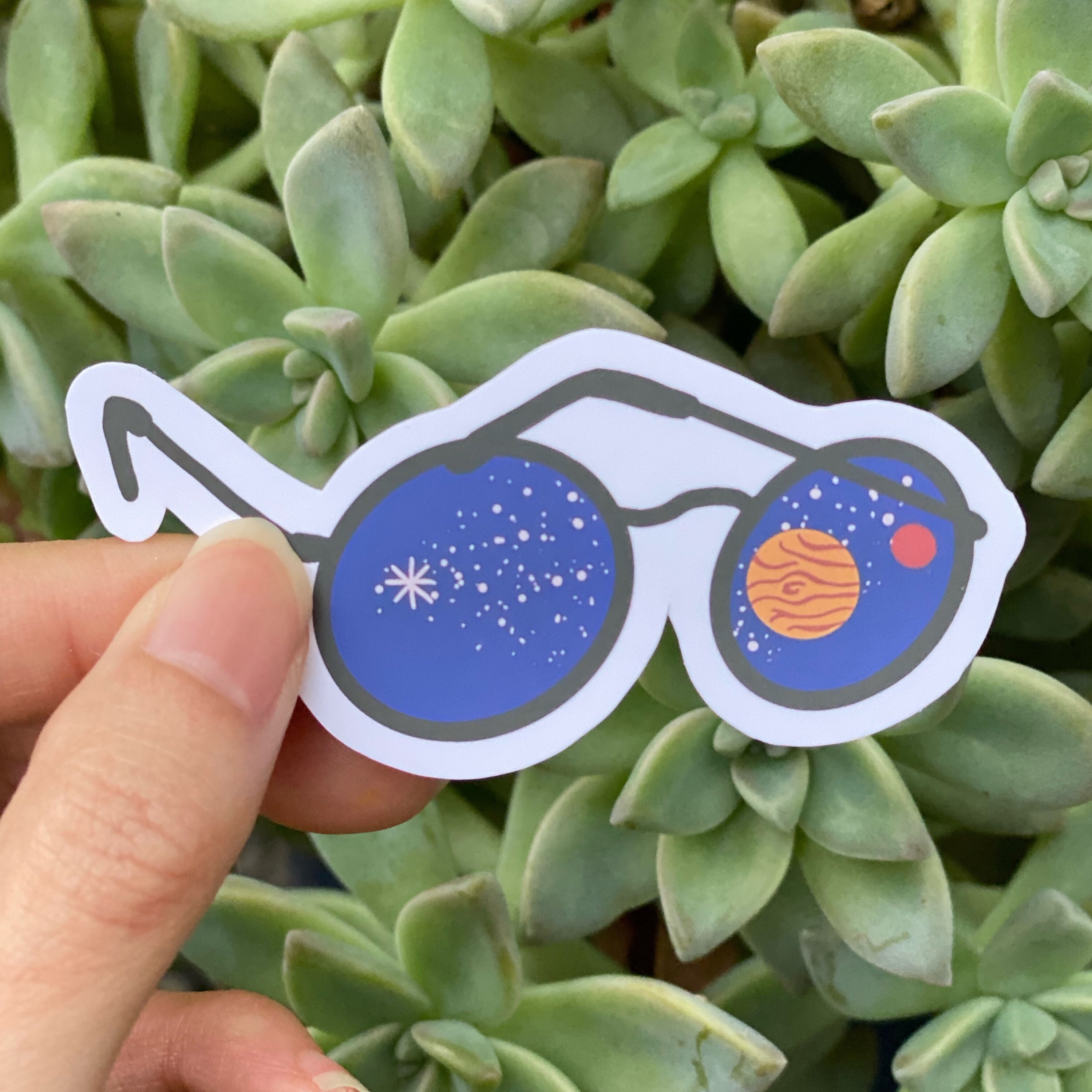 Glasses Sunglasses Sticker Vinyl Sticker Cute Sticker Round Glasses ...