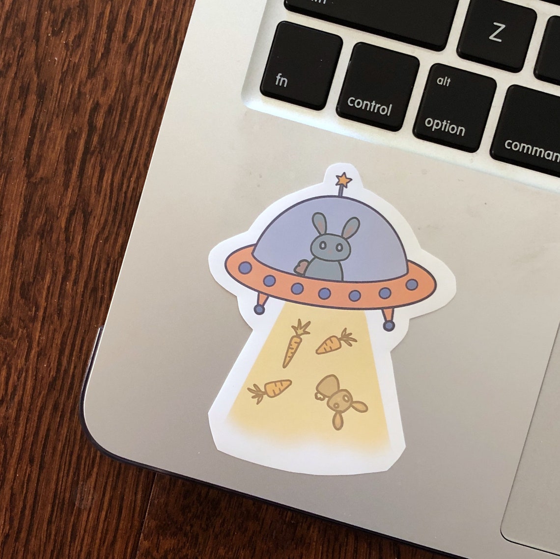 Bunny UFO Sticker Alien Bunny Rabbit UFO Alien Rabbit | Etsy