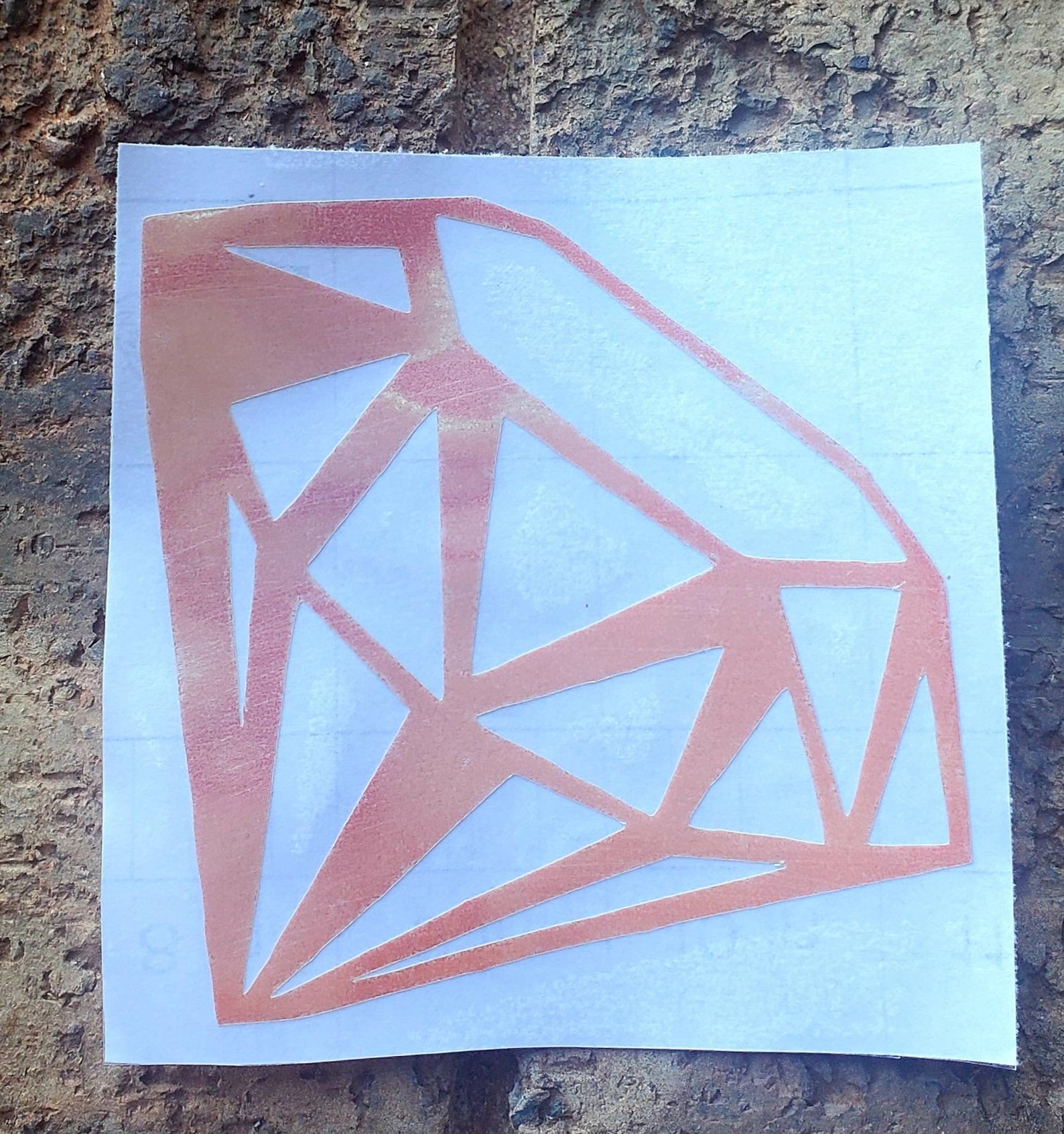 Diamond Vinyl Decal Sticker | Etsy