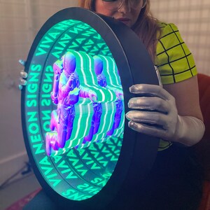 INFINITY MIRROR, Custom Neon SIGN, Led Neon Sign, Neon Mirror, Metal ...