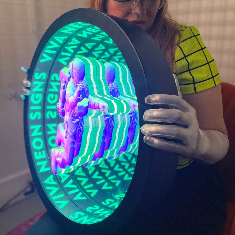 INFINITY MIRROR Custom Neon SIGN Led Neon Sign Neon Mirror - Etsy