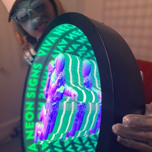 INFINITY MIRROR, Custom Neon SIGN, Led Neon Sign, Neon Mirror, Metal ...