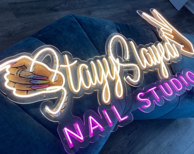 LED Neon Sign, Neon Business Sign, Custom Neon Logo, Wedding Neon Sign ...