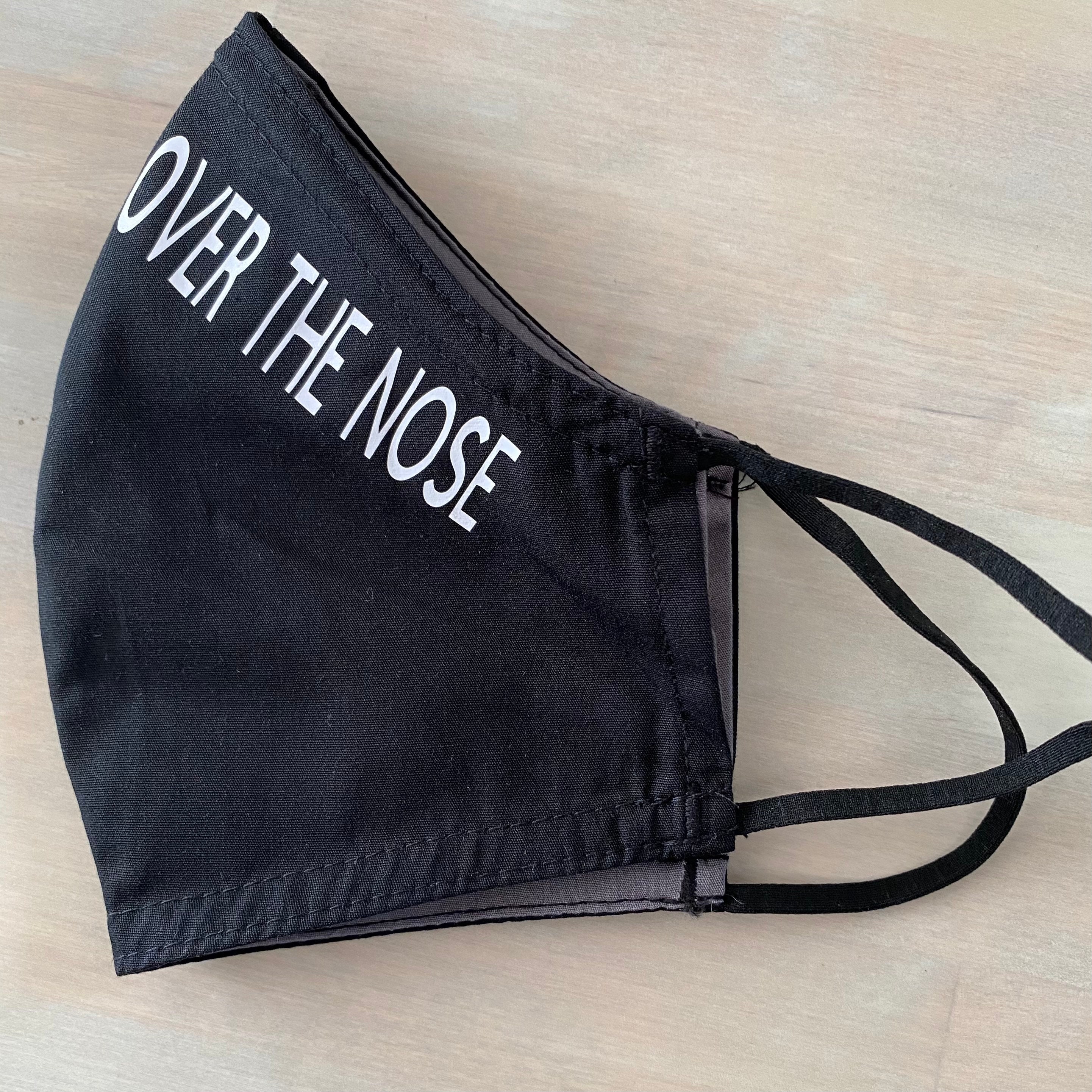 The Mask Goes Over the Nose Face Maskface Covering Two Layers - Etsy