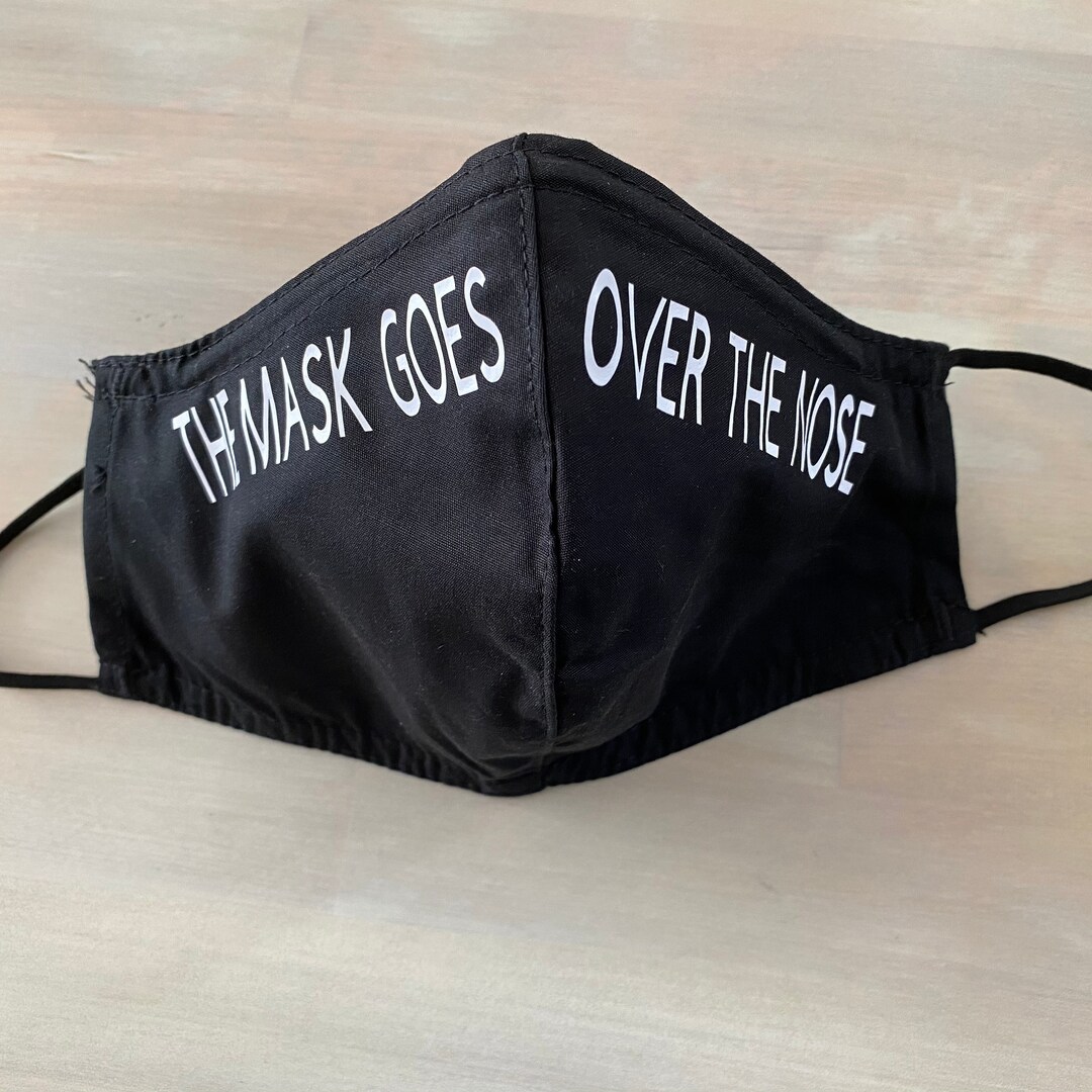 The Mask Goes Over the Nose Face Mask|face Covering Two Layers of ...