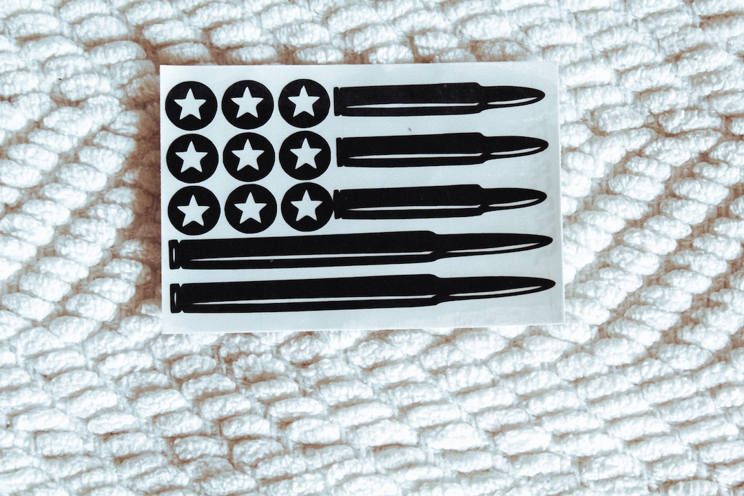 Bullet American Flag Decal - Etsy