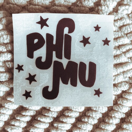 Phi Mu Sorority Decal 2x4 for - Etsy