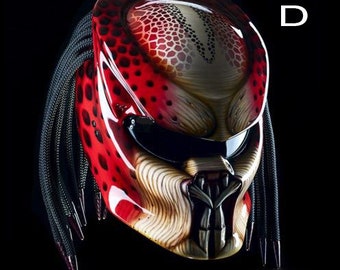 White Color Predator Motorcycle Helmet Custom DOT & ECE Approved - Etsy