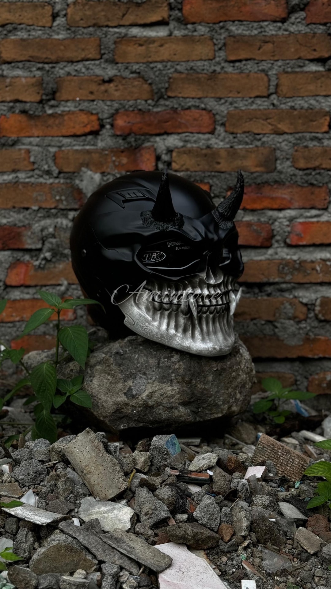Custom Skull Vampire Motorcycle Helmet DOT and ECE Approved - Etsy