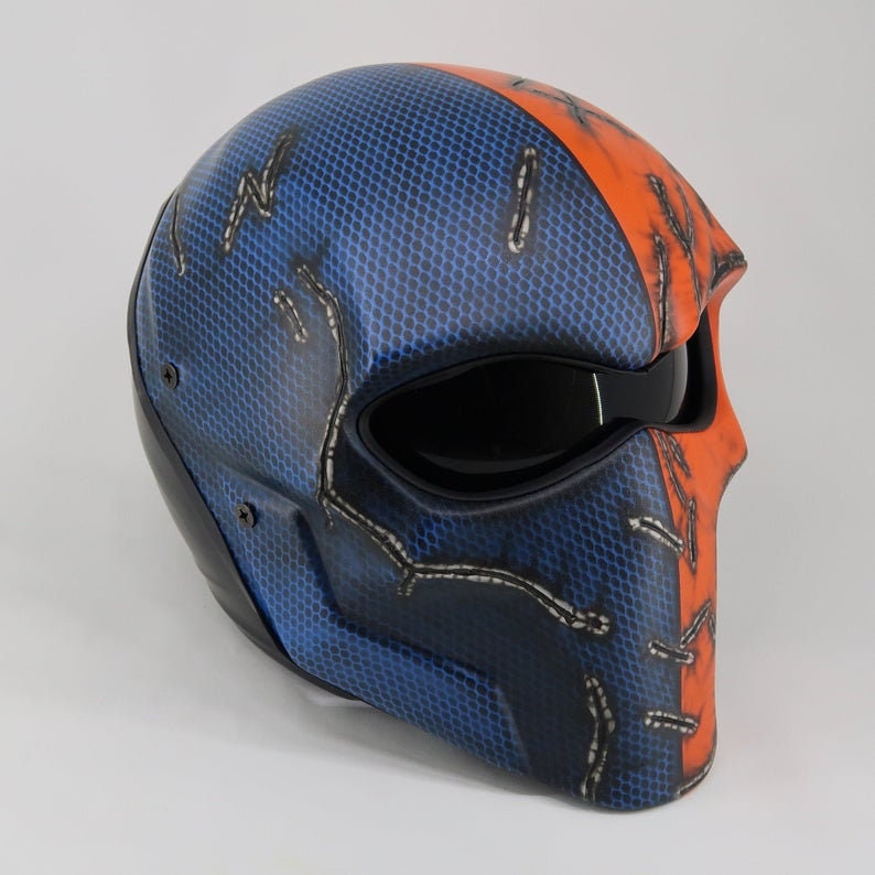 Deathstroke Style C Motorcycle Helmet Custom DOT and ECE Approved - Etsy