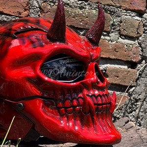 Abaddon II Skull Motorcycle Helmet Custom DOT and ECE Approved - Etsy
