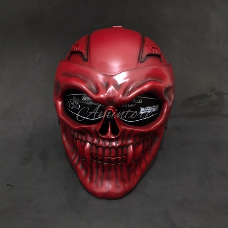 Abaddon Skull Motorcycle Helmet Custom DOT and ECE Approved - Etsy