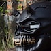 The Black Demon Skull Motorcycle Helmet Custom DOT and ECE Approved - Etsy