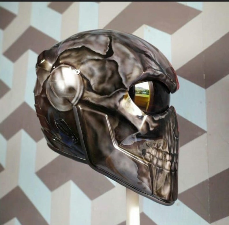 Deathstroke Two Face Motorcycle Helmet Custom DOT and ECE Approved ...