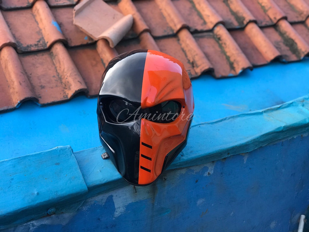 Deathstroke Style A Motorcycle Helmet Custom DOT and ECE Approved ...