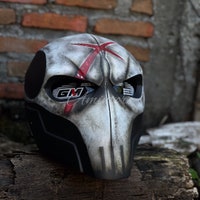 The Black Demon Skull Motorcycle Helmet Custom DOT and ECE Approved ...