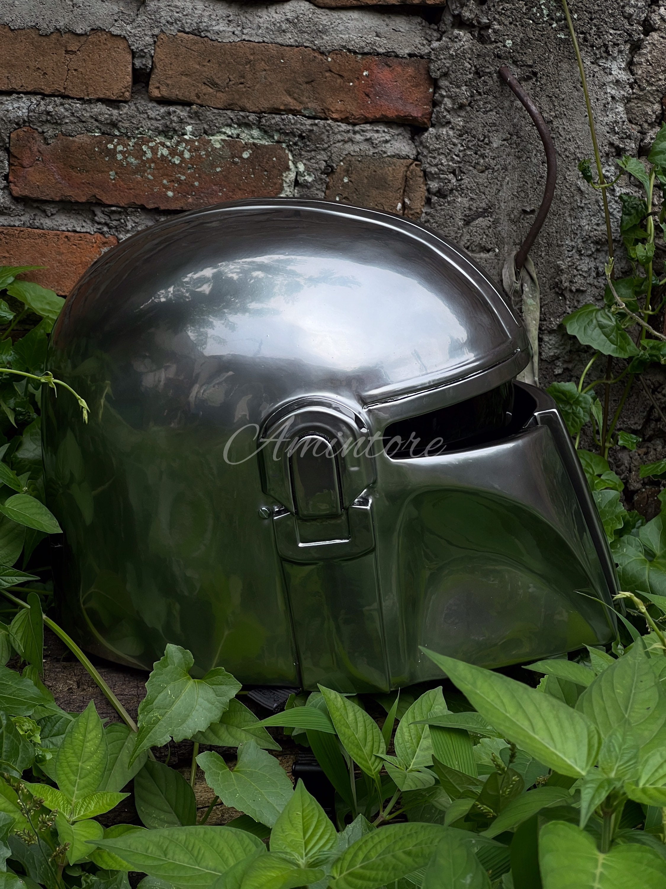 The Mandalorian Din Djarin Motorcycle Helmet Custom DOT and ECE ...