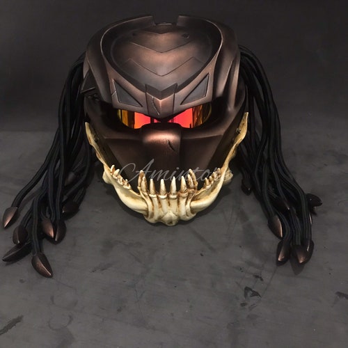 The Black Demon Skull Motorcycle Helmet Custom DOT and ECE - Etsy