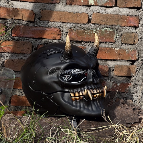 The Witch Skull Motorcycle Helmet Custom DOT and ECE Approved - Etsy