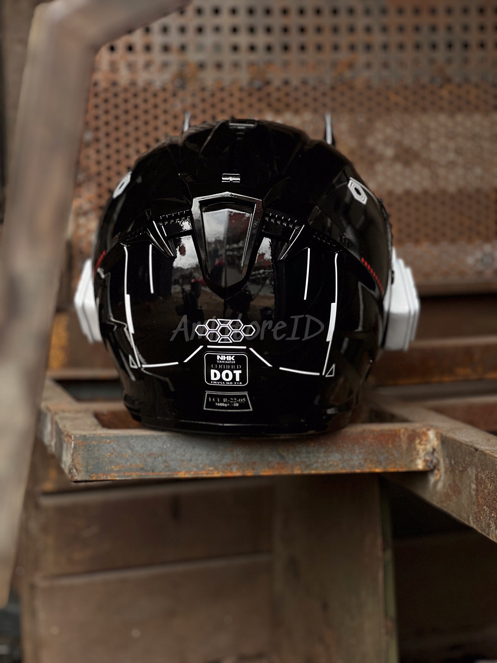 Cyberpunk Motorcycle Helmet Custom | Cyberpunk Mask | Cyberskull | DOT ...