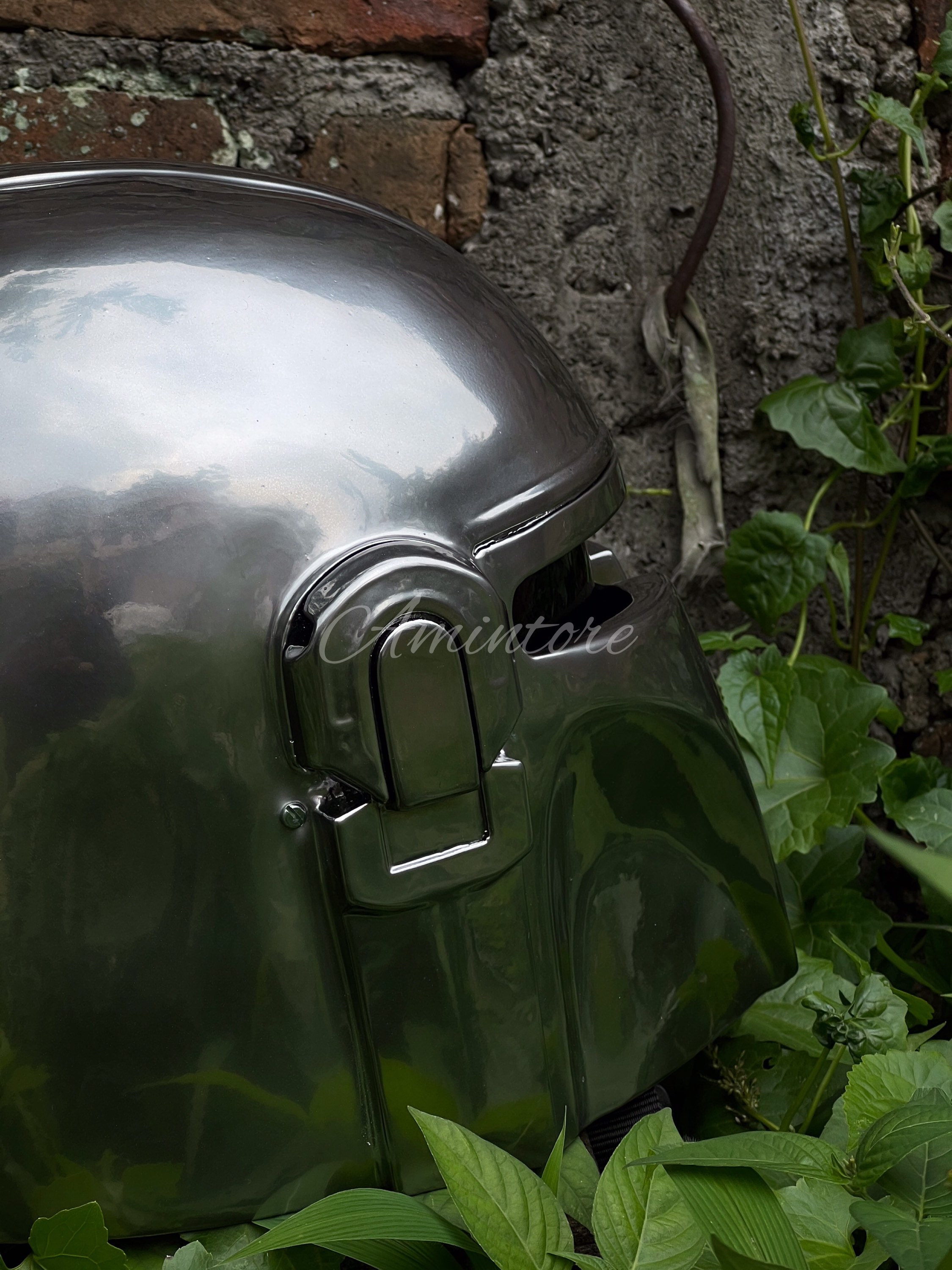 The Mandalorian Din Djarin Motorcycle Helmet Custom DOT and ECE ...