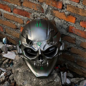Cyberpunk Motorcycle Helmet Custom | Cyberpunk Mask | Cyberskull | DOT ...