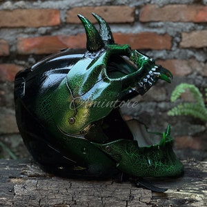 The Poison Skull Motorcycle Helmet Custom DOT and ECE Approved - Etsy