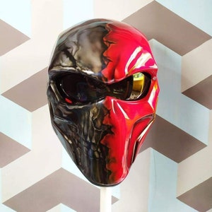 Deathstroke Two Face Motorcycle Helmet Custom DOT and ECE Approved ...