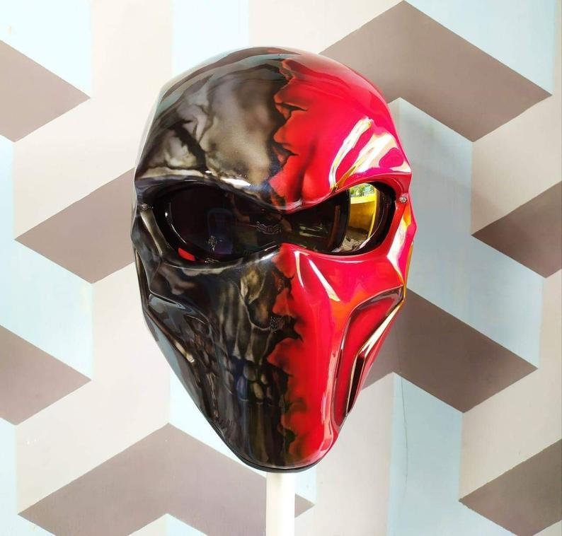 Deathstroke Two Face Motorcycle Helmet Custom DOT and ECE Approved ...