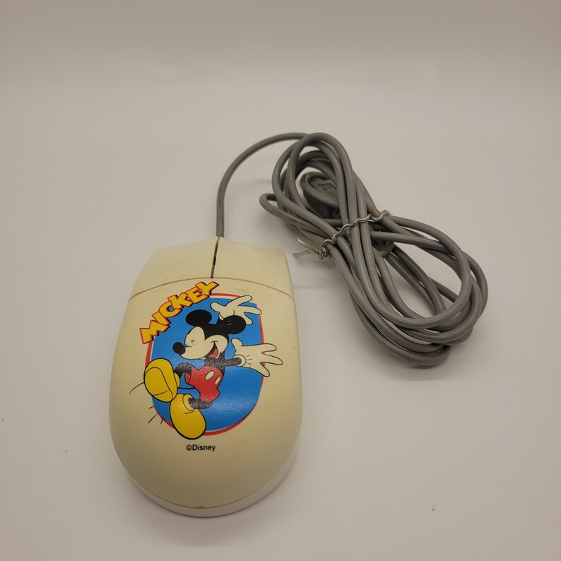 Vintage Disney Mickey Mouse Computer Mouse - Etsy