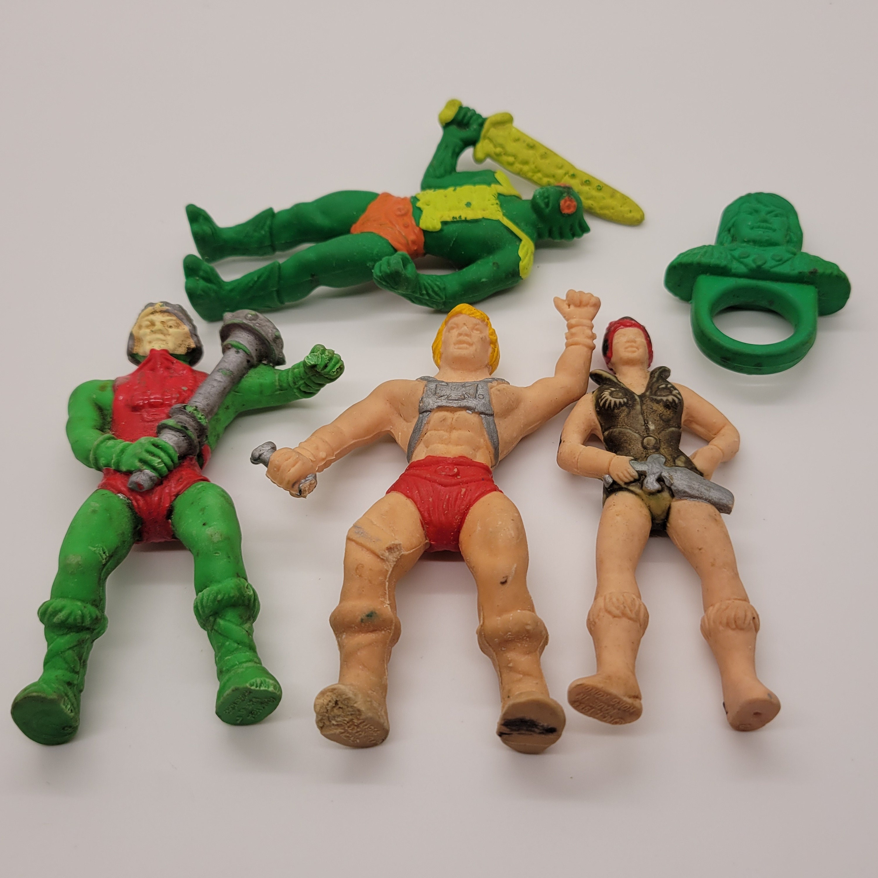 He-man Masters of the Universe, Set of 4 Plus He-man Ring 1984 MOTU - Etsy