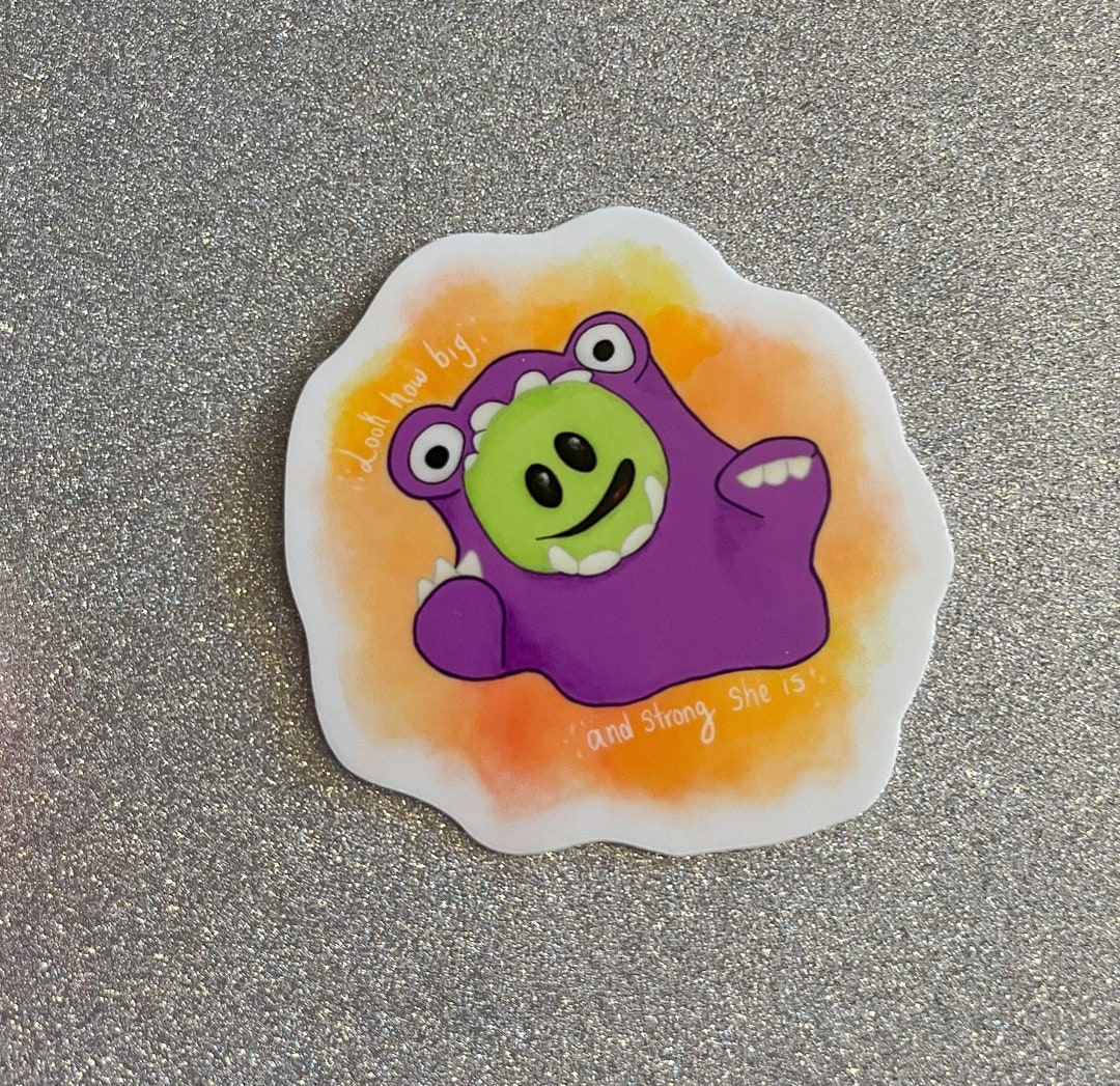 Nanalan Mona Monster Vinyl Sticker, Canada Nostalgia Waterproof Decal ...