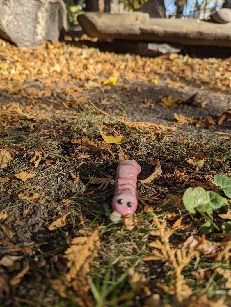 Polymer Clay Worm Sculpture, Sculpted Critter, Oddities, Weird Art ...