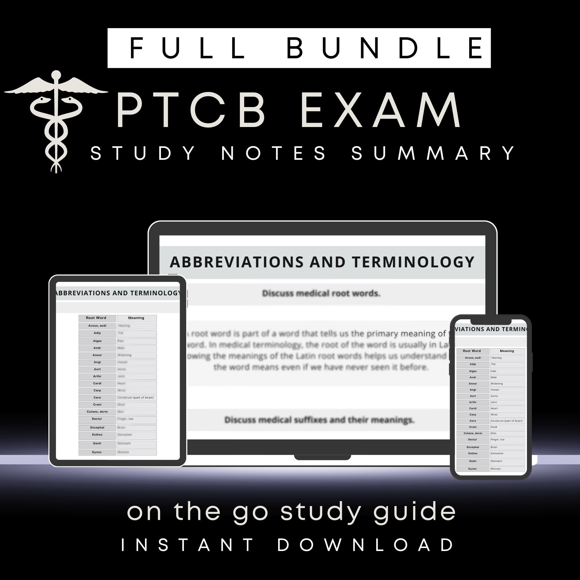 PTCB Pharmacy Tech Certification Board Exam Summary Study Notes 60 ...