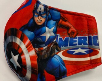 Captain America Face Mask | Etsy