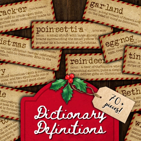 Christmas Word Tree - Etsy