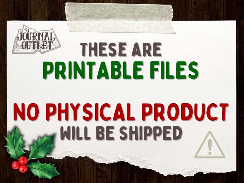 Christmas Number Labels and Tags, Printable Junk Journal Gum Labels ...