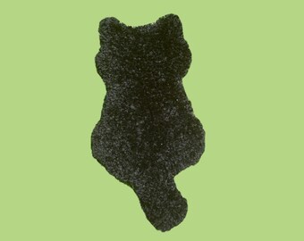 Hand Tufted Pink and White Cat Rug, Cat Wall Hanging, Cute Cat Decor ...