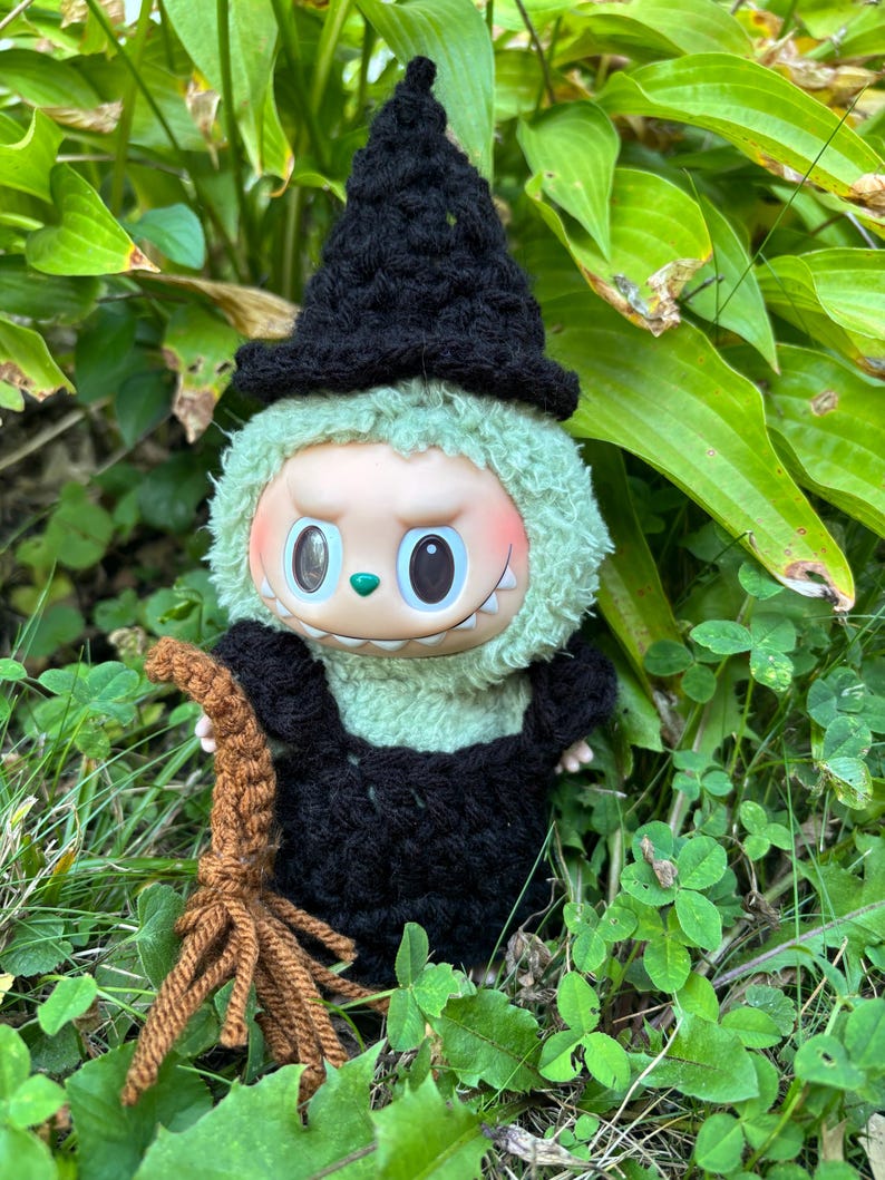 Labubu Crocheted Glinda AND Elphaba Outfits, Wicked Inspired Labubu ...